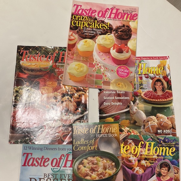 Other | 5 Vintage Taste Of Home Magazines With Bonus Book | Poshmark